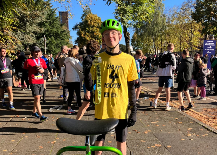 Youth Ambassador Finlay runs Manchester Half Marathon, raising vital ...