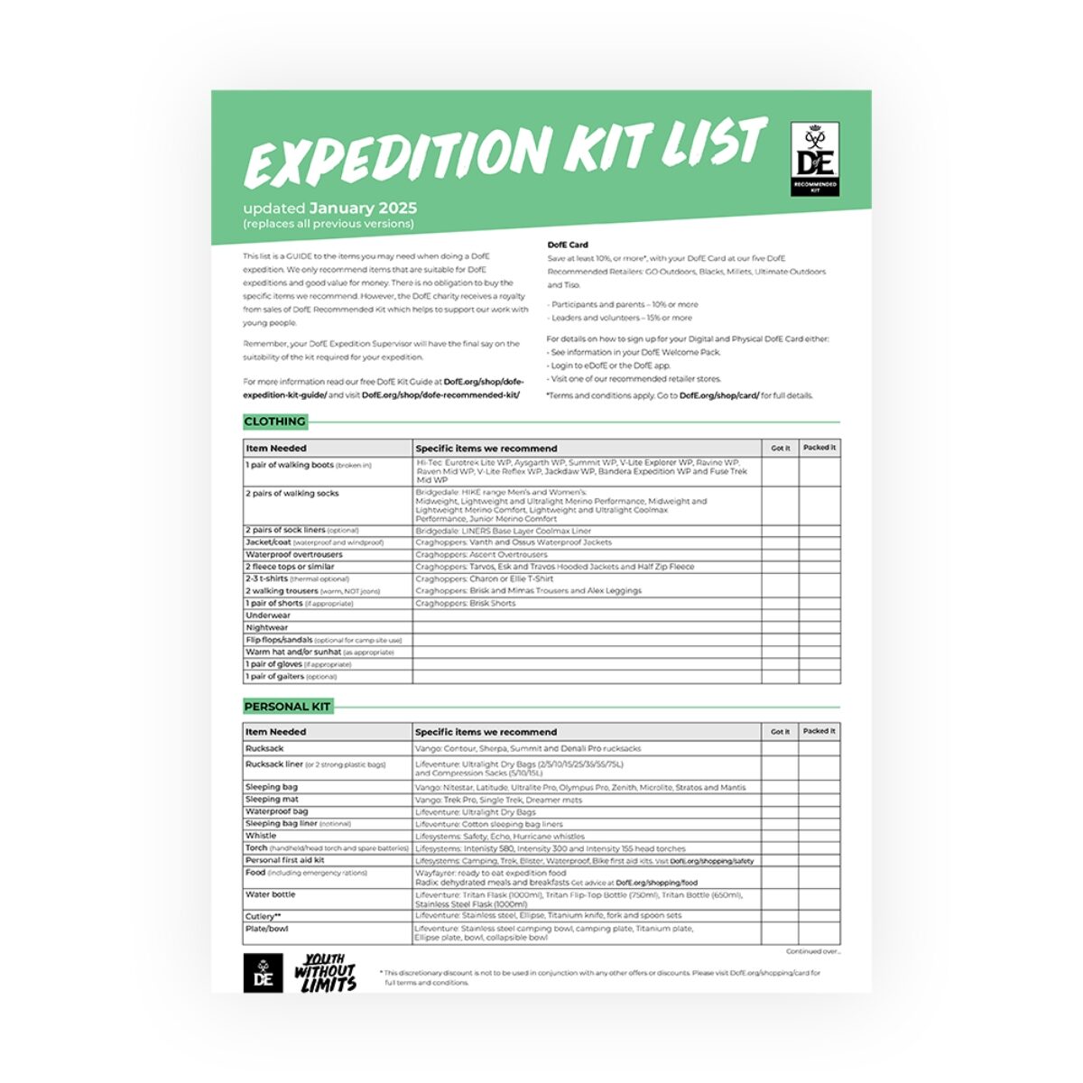 Shop - The Duke of Edinburgh's Award